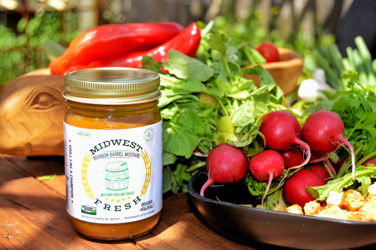Bourbon Barrel Mustard Midwest Fresh - Etsy