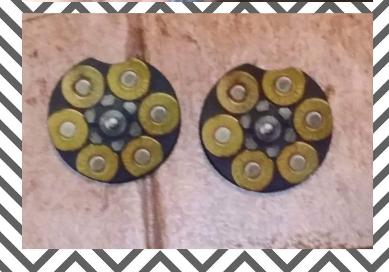 Gun Cylinder Car Coasters/gun Lovers/gun Car Coasters for Him/ammo Car ...