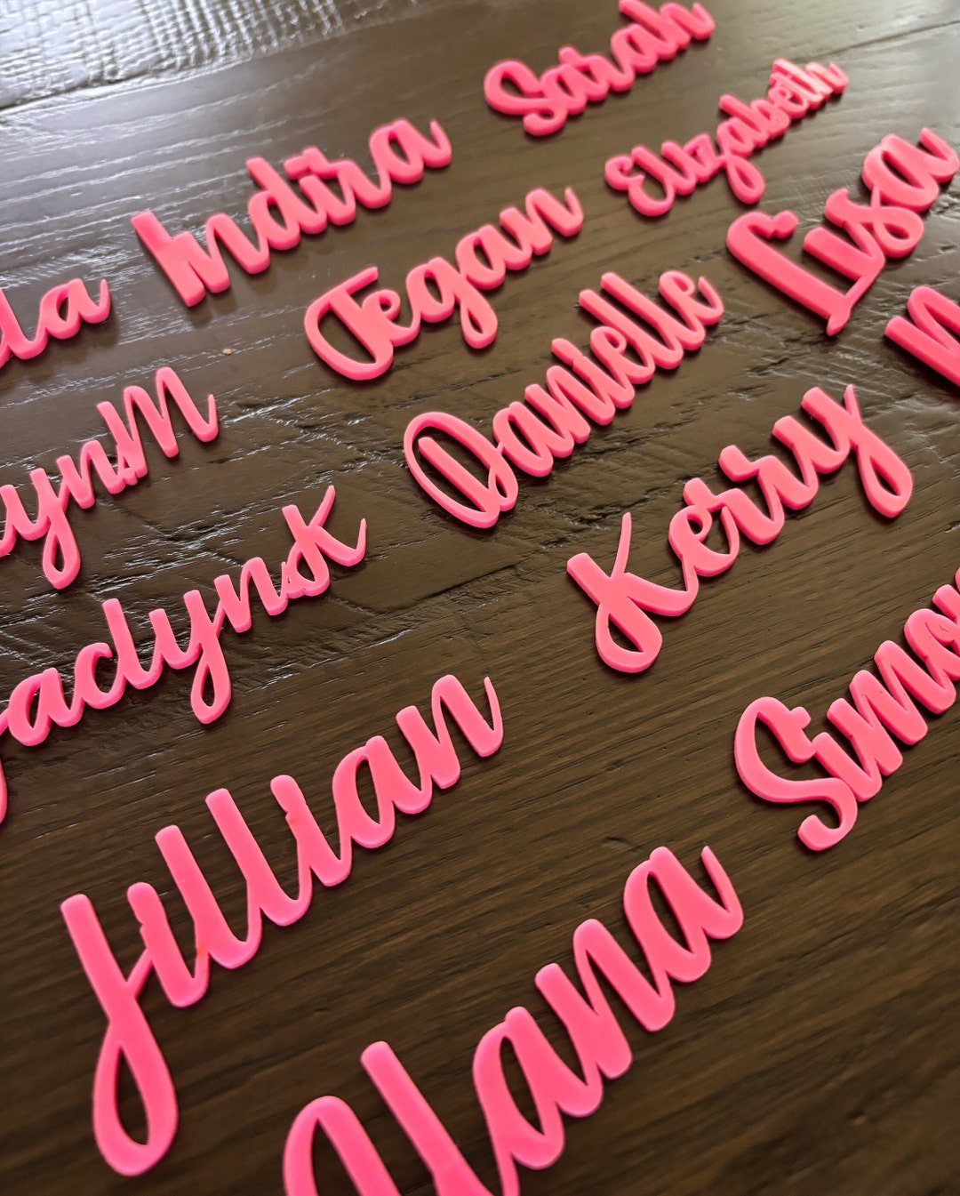 Acrylic Name Tags Place Cards Luxury Wedding Place Cards Laser Cut ...