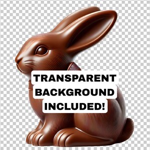 Easter Clipart, Chocolate Bunny Image, Easter Pngs for Cards, Crafts ...