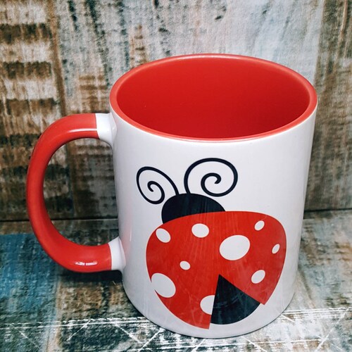 Ladybug Mug With Custom Name Ladybug Gift Personalized - Etsy