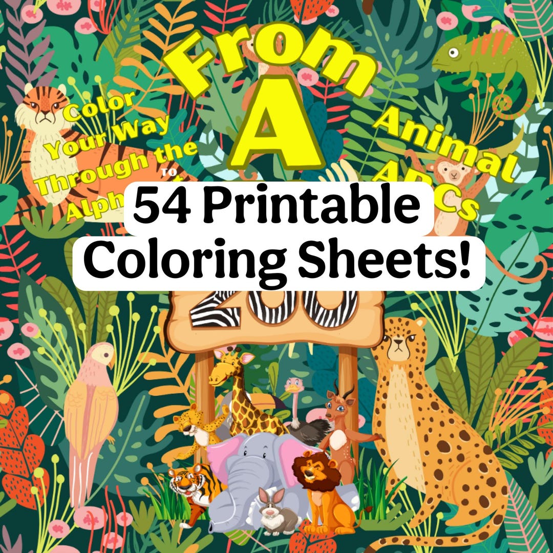 From A to Zoo: Printable ABC Animal Coloring Pages for Kids - Fun ...