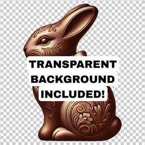 Easter Clipart, Chocolate Bunny Image, Easter Pngs for Cards, Crafts ...