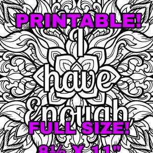 60 Printable Daily Affirmation Coloring Pages for Love, Abundance ...