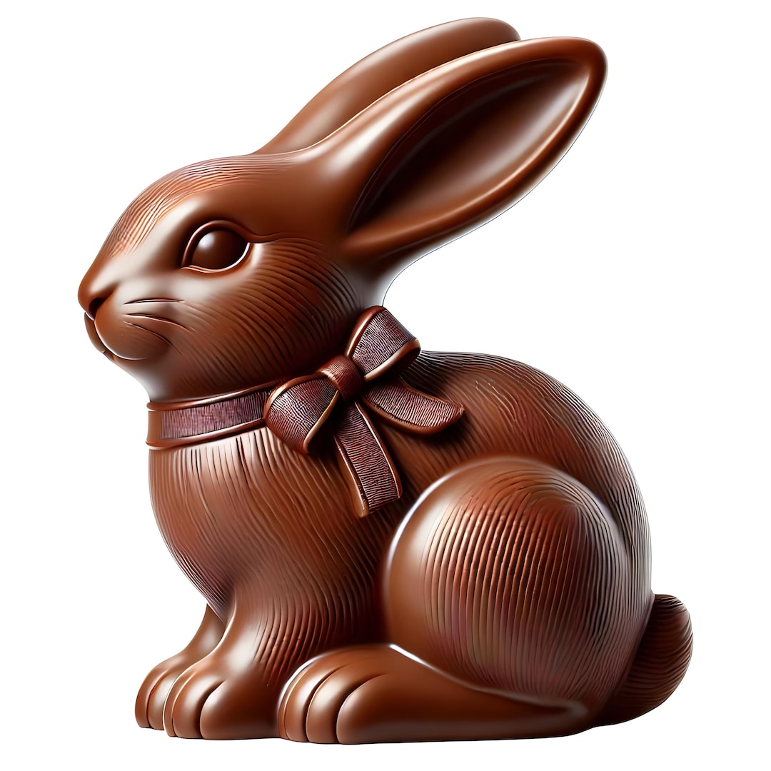 Easter Clipart, Chocolate Bunny Image, Easter Pngs for Cards, Crafts ...