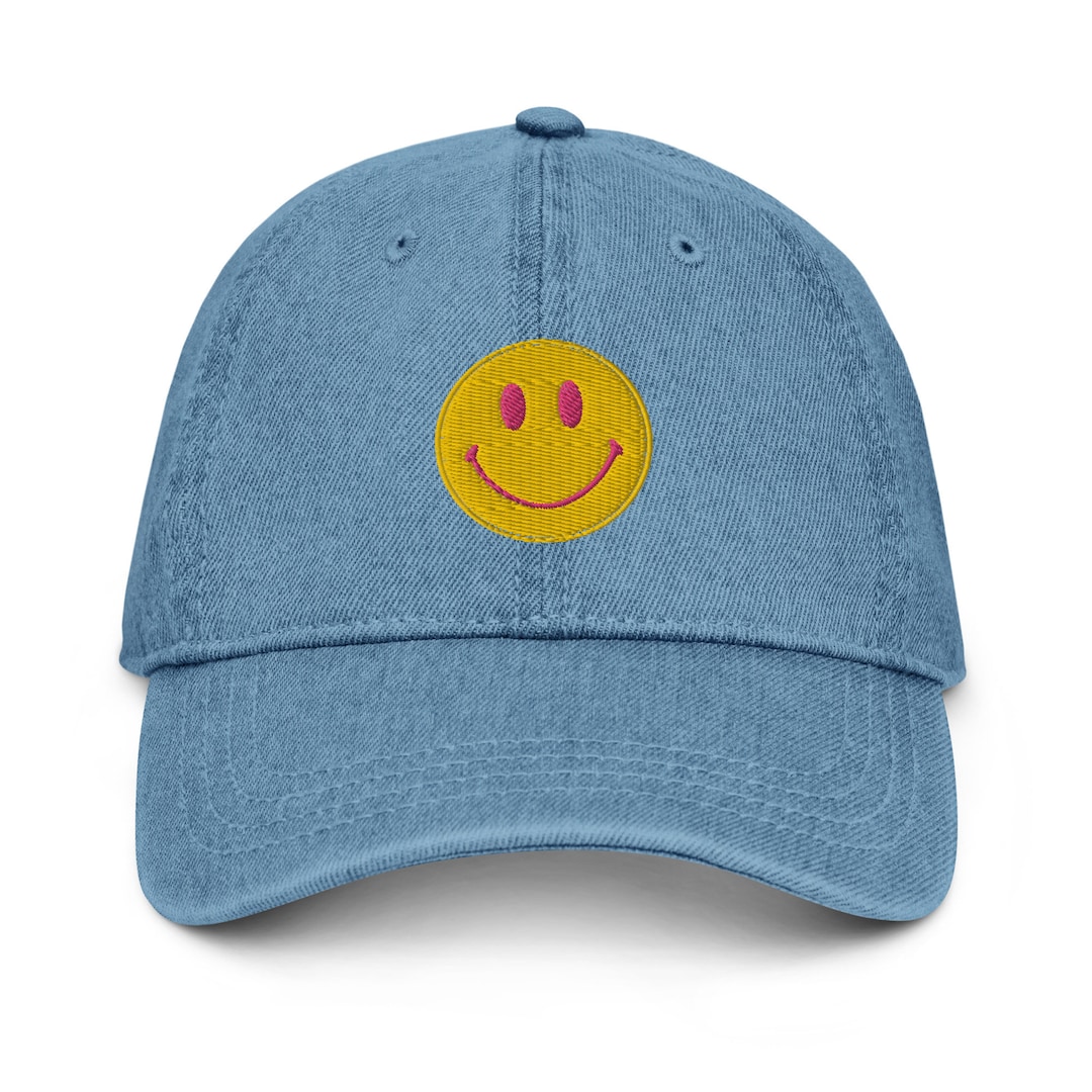 Smiley Denim Hat - Etsy
