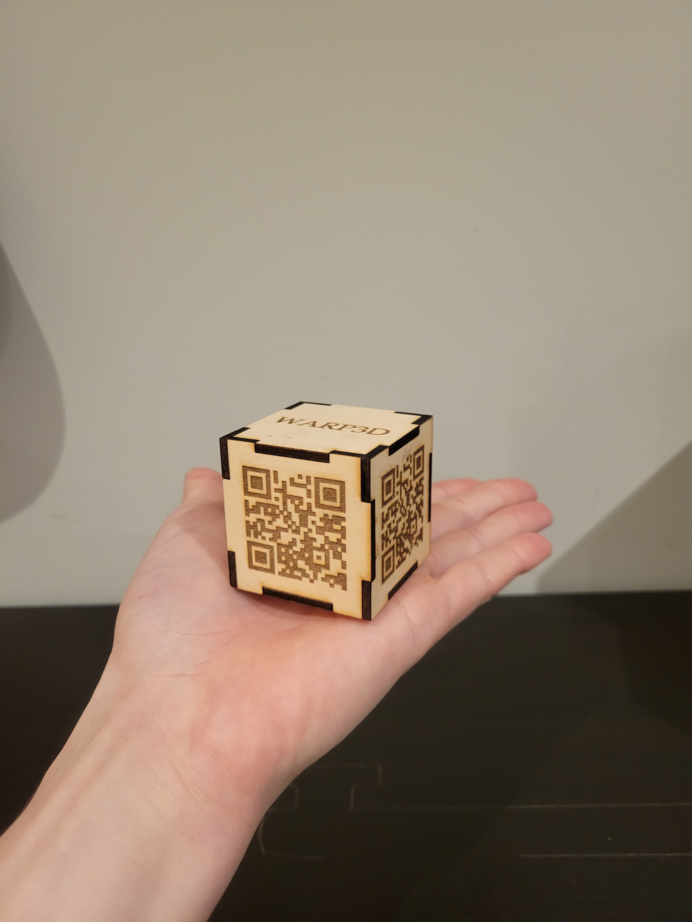 Wooden QR Code Cube - Etsy