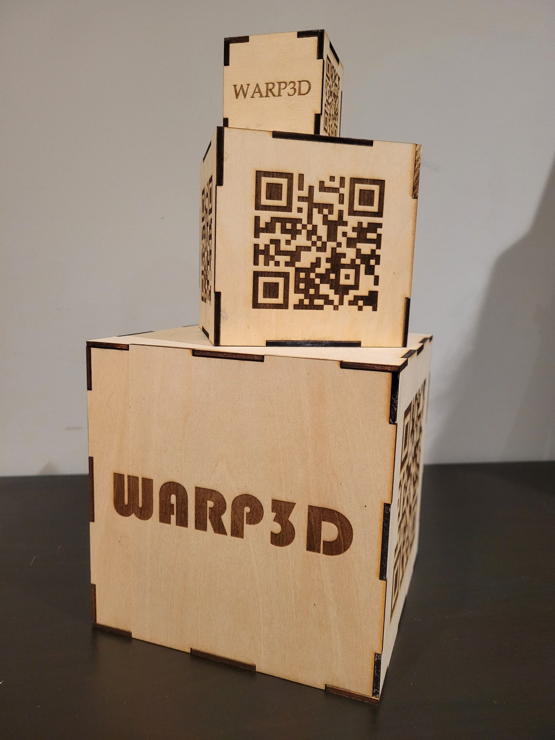 Wooden QR Code Cube - Etsy