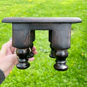 6 Wooden Tabletop Altar With Gold Celtic Pentacle Small Offering Table ...