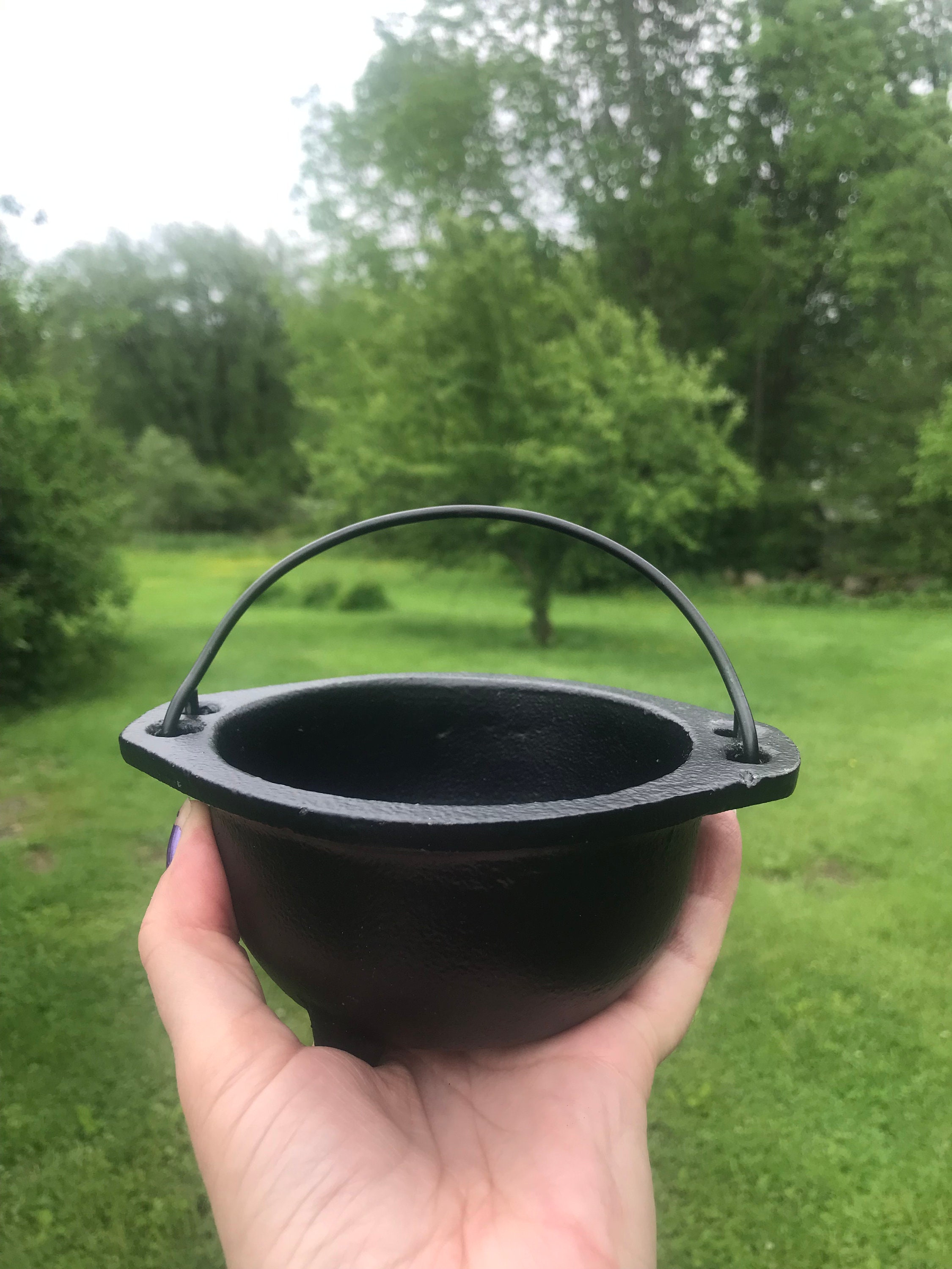 Large 6 Open Cast Iron Cauldron Witch's Pot Wiccan - Etsy