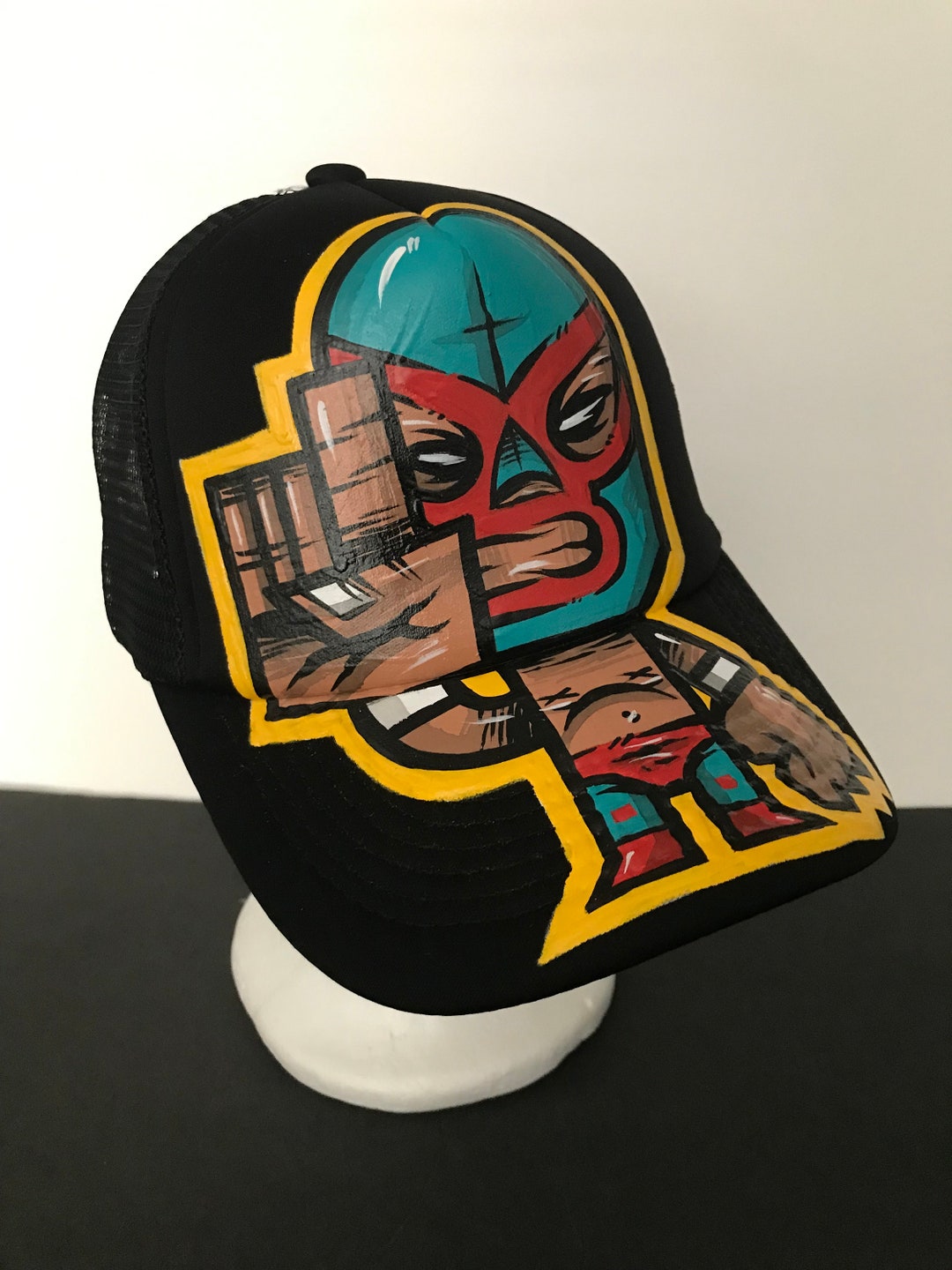 Nacho Libre Hat Lucha Libre Mask Hat - Etsy