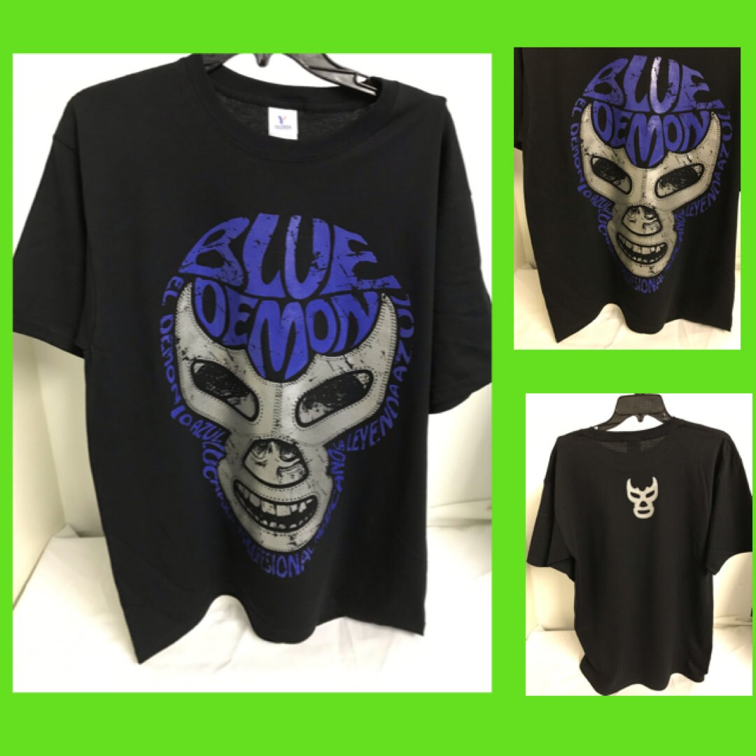 Blue Demon Lucha Libre Shirt Lucha Libre Mask - Etsy