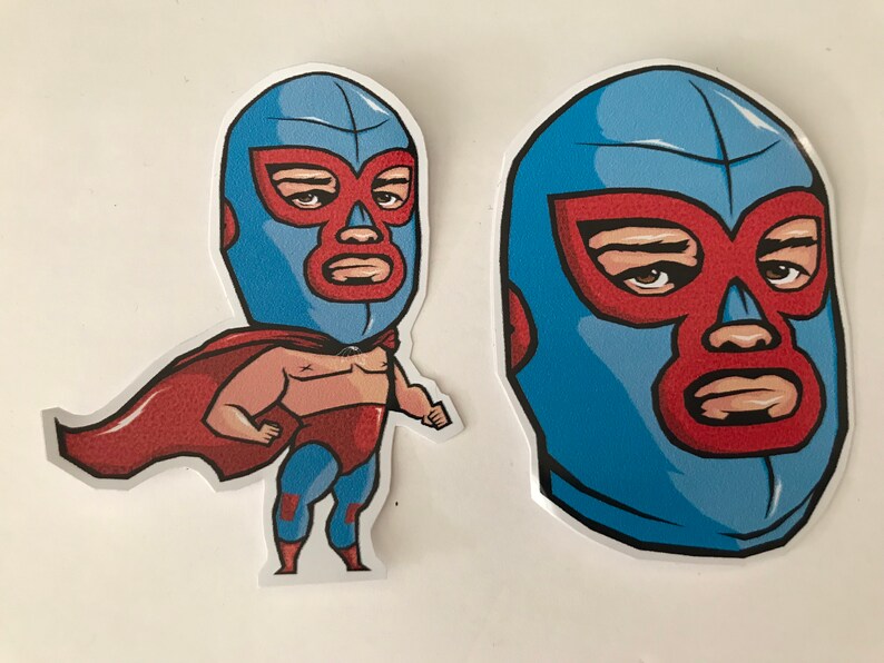 Nacho Libre Mask Lucha Libre Stickers Lucha Mask Luchador Stickers - Etsy