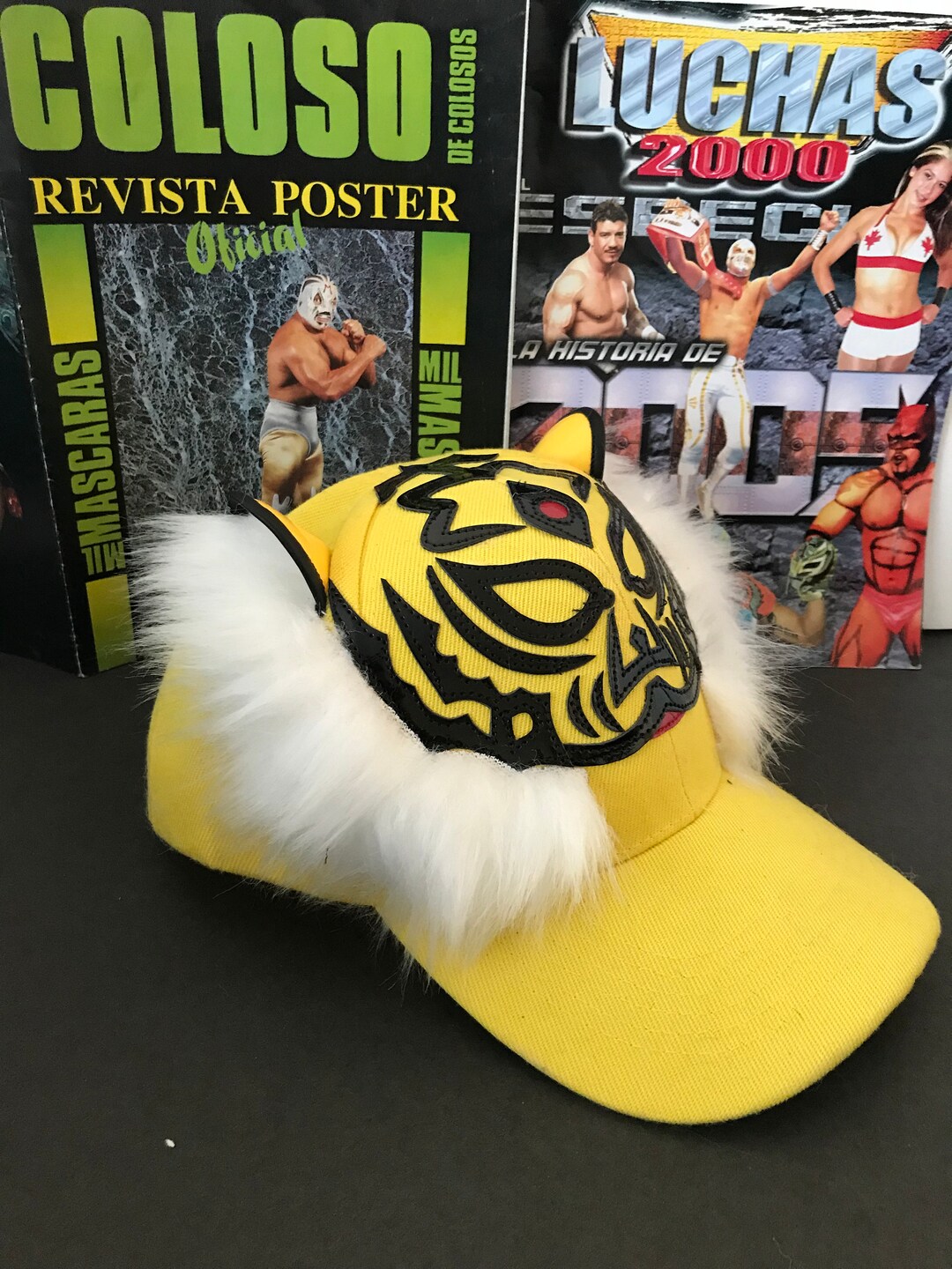 Tiger Mask Lucha Libre Mask Hat Lucha Mask - Etsy