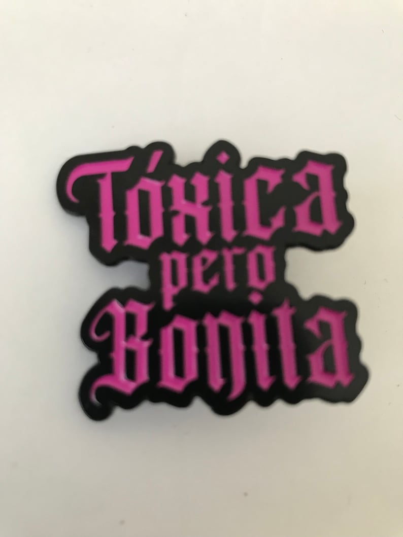 Toxica Pin Latina Culture Mexican Pins Lucha Libre - Etsy