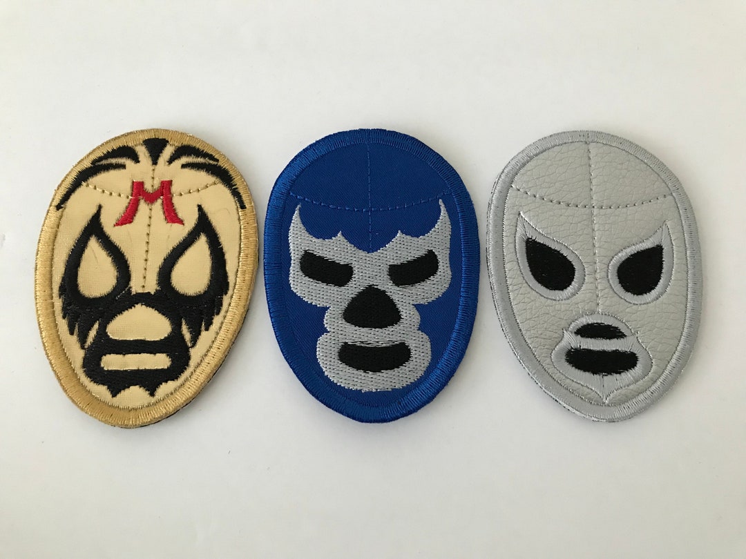 Lucha Libre Patch Lucha Libre Patches Blue Demon Mask - Etsy