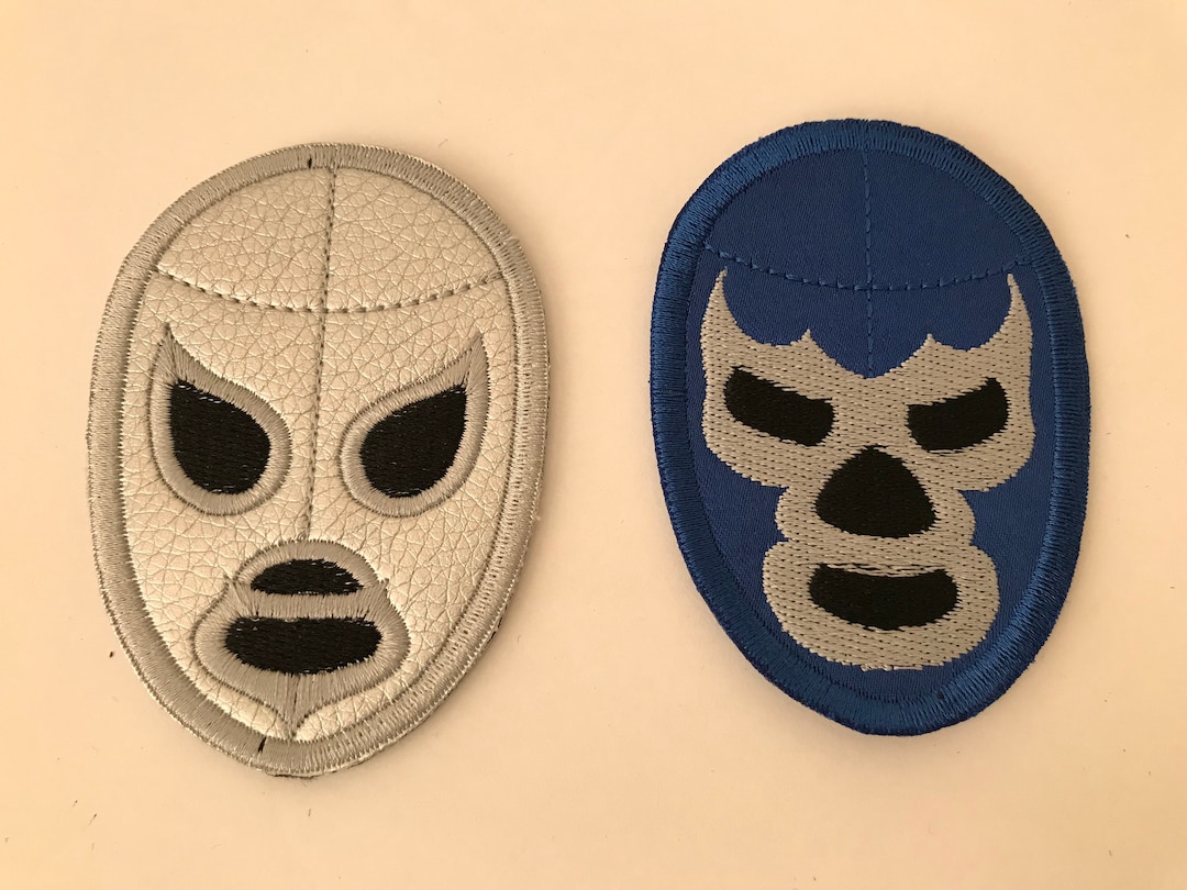 Santo Blue Demon Mask Bullet Club Mask Patch Lucha Libre Mask Luchador ...