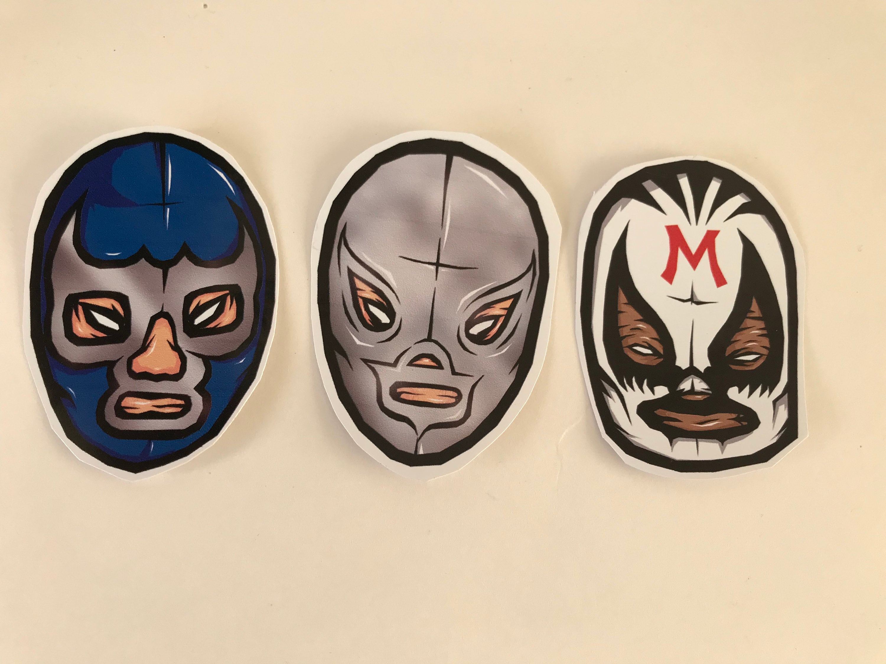 Lucha Libre Stickers Lucha Mask Luchador Stickers - Etsy