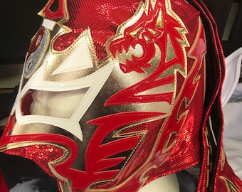 Hand Made DRAGON Wrestling Mask Luchador Costume Wrestler Lucha Libre ...