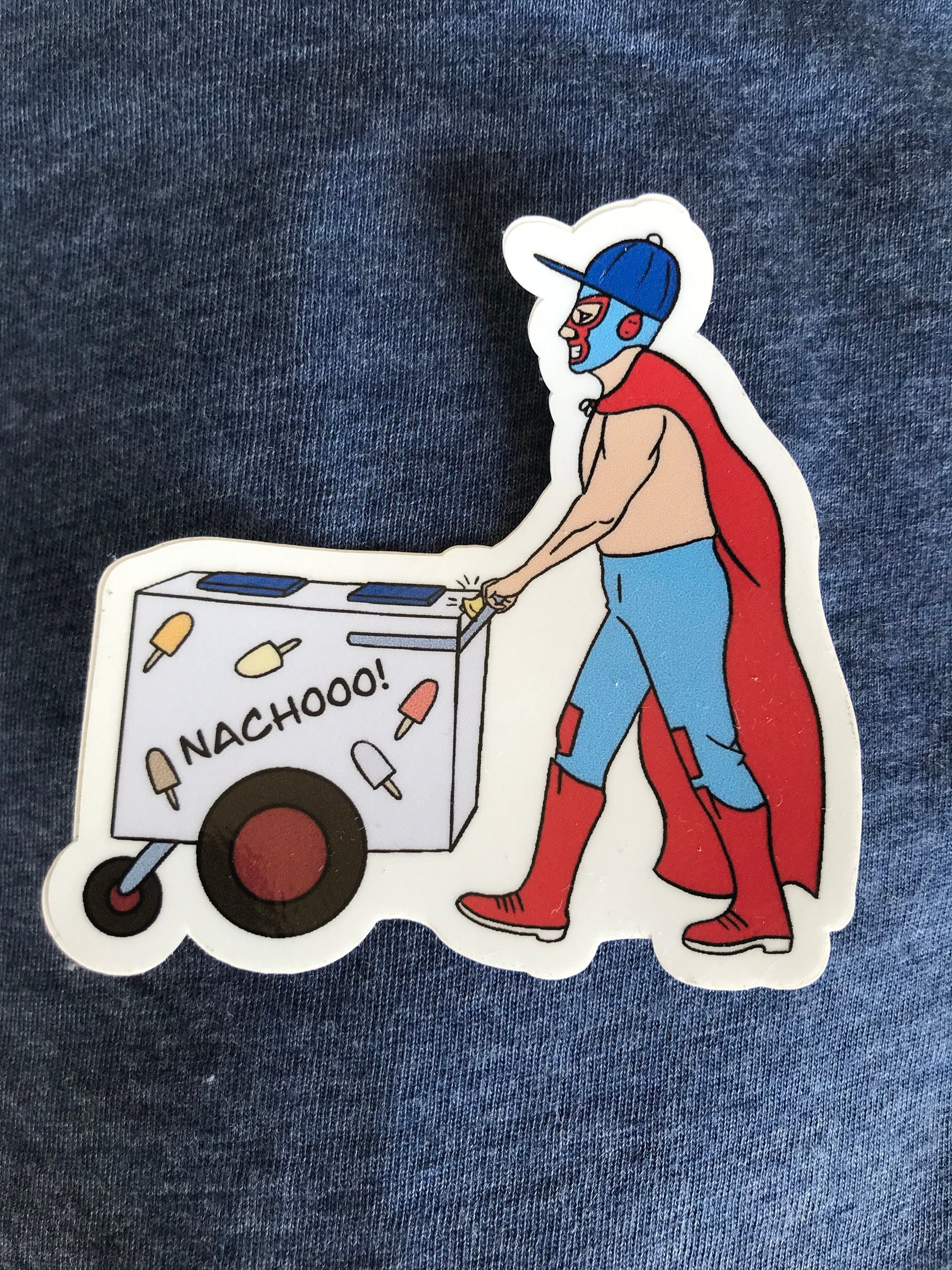 Nacho Libre Mask Sticker Lucha Libre Mask Sticker - Etsy