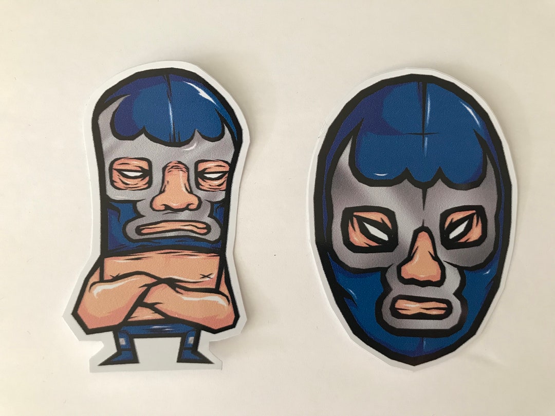 Nacho Libre Mask Lucha Libre Stickers Lucha Mask Luchador Stickers - Etsy