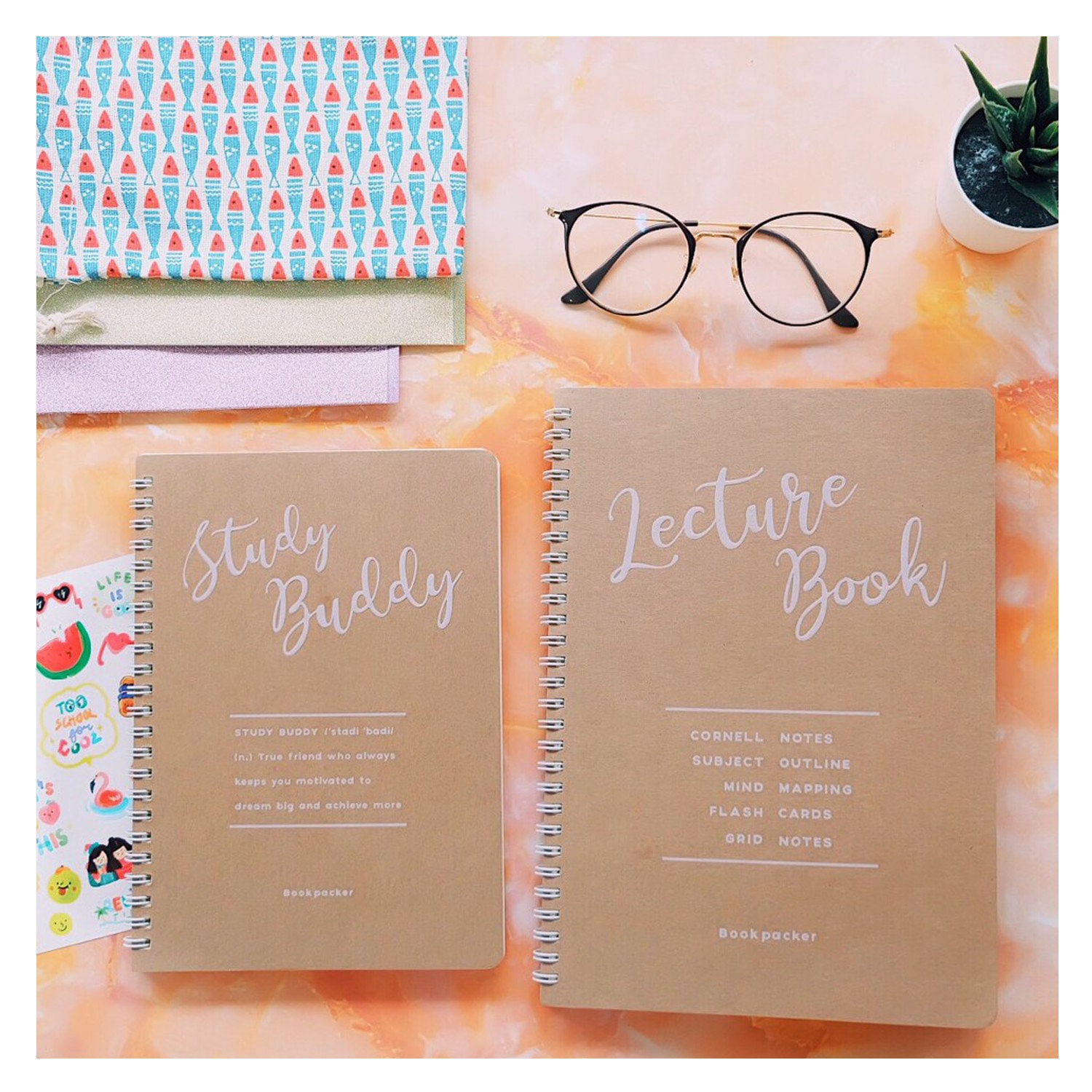 Study Set study Buddy and Lecture Book Academic Notebook / Cornell-note ...