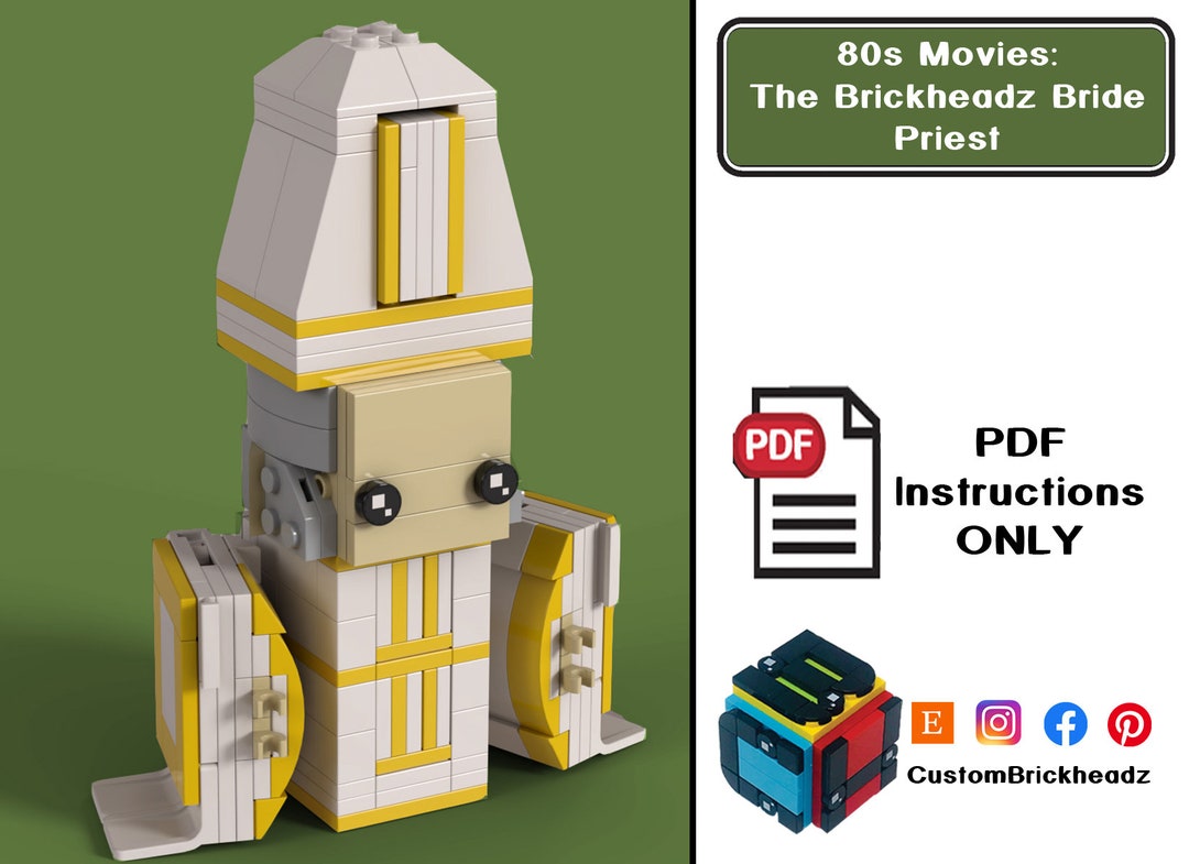 PDF Download (NO BRICKS!): Brick Set Bride Priest Custom Brickheadz - Etsy