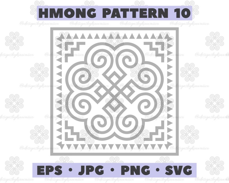 Hmong Design, Hmong Pattern 10, Hmong SVG, Hmong Ethnic Pattern, Hmong ...