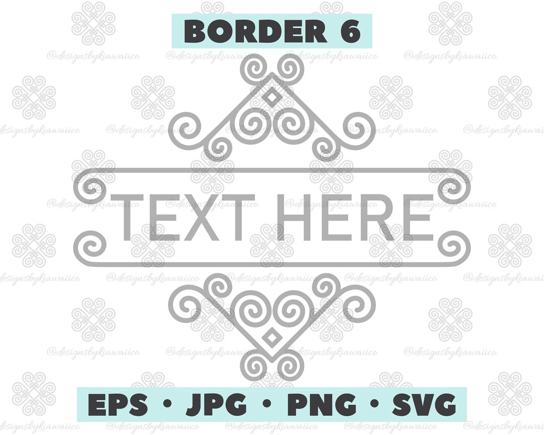 Hmong Design, Border 6, Hmong SVG, Ethnic Border Design, Cut File ...