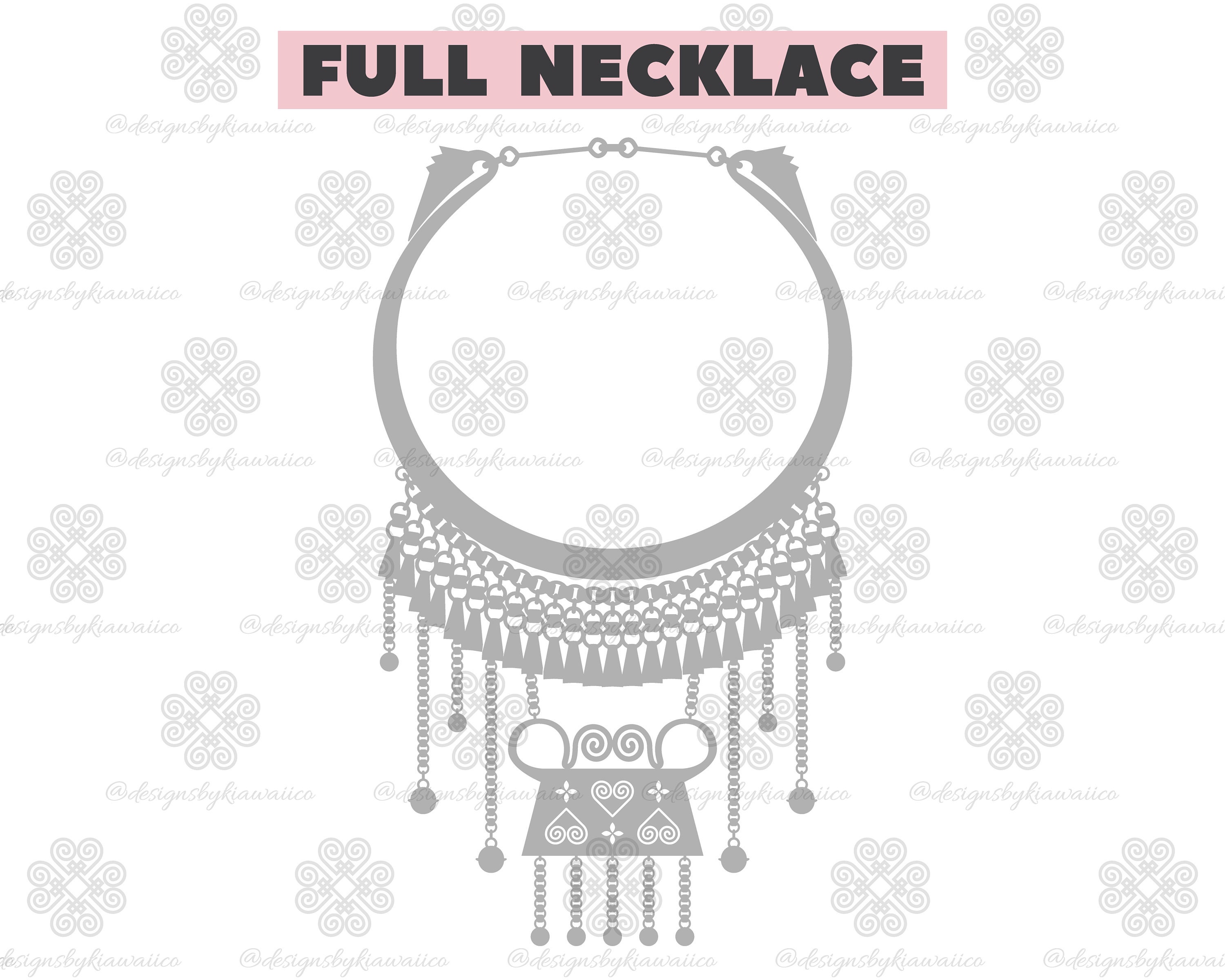 Hmong Design, Hmong Xauv, Hmong Necklace, Hmoob Xauv Cut File, Hmong ...