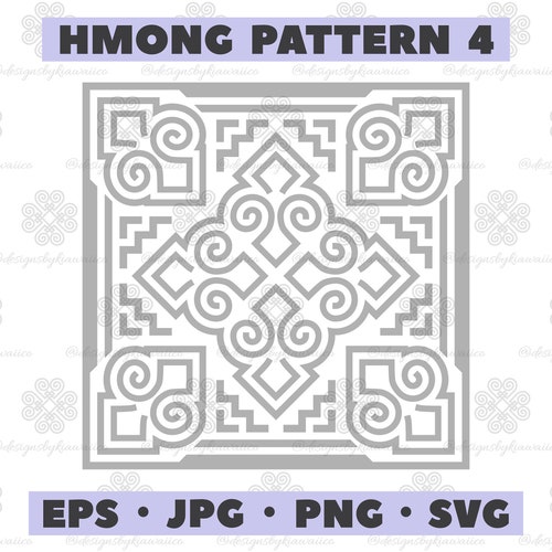 Hmong Design Hmong Pattern 4 Hmong SVG Hmong Ethnic - Etsy