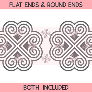 Hmong Heart Swirl Pack 1, Hmong Design, Heart Motif, Hmoob Ethnic ...