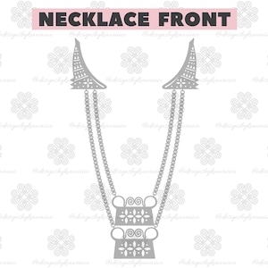 Hmong Design, Men's Hmong Two Layer Xauv, Hmong Necklace, Hmoob Xauv ...