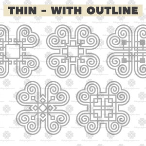 Hmong Design, Hmong Heart and Chinese Knot Inspired, Hmong Inspired ...