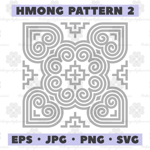 Hmong Design Hmong Pattern 2 Hmong SVG Hmong Ethnic - Etsy