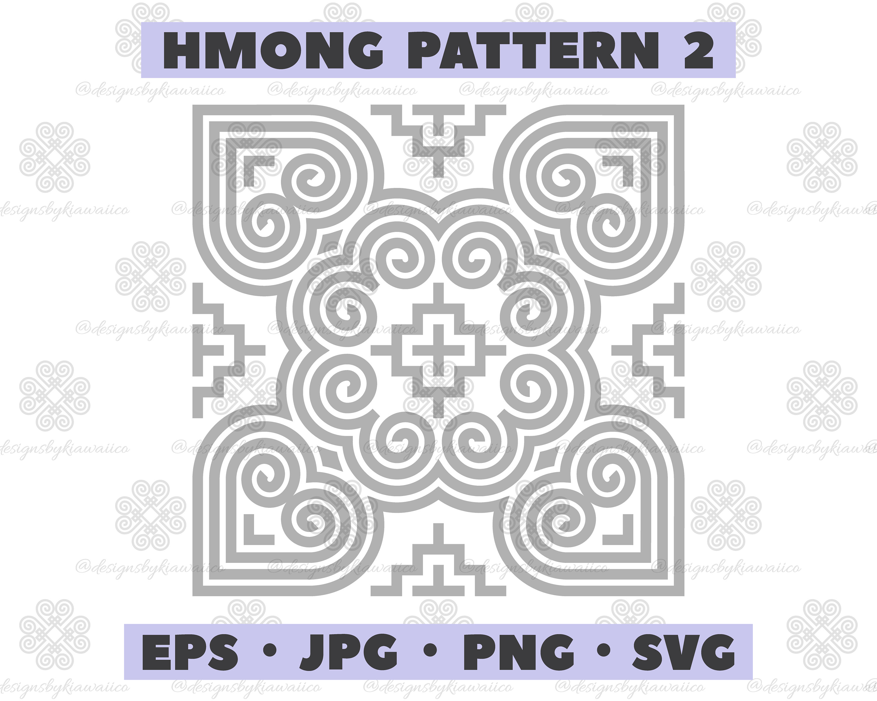 Hmong Design, Hmong Pattern 2, Hmong SVG, Hmong Ethnic Pattern, Hmong ...