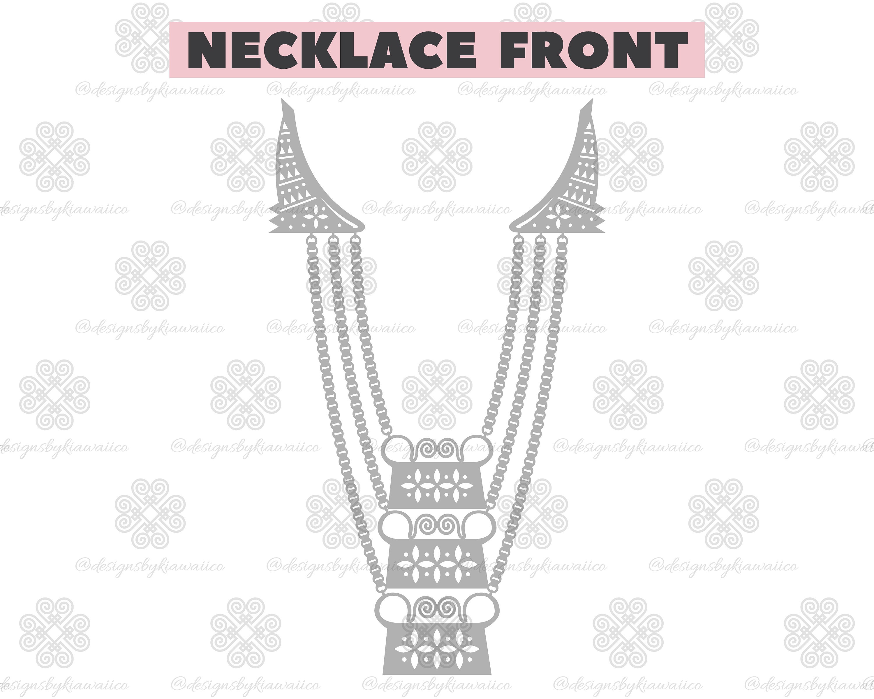 Hmong Design, Men's Hmong Three Layer Xauv, Hmong Necklace, Hmoob Xauv ...