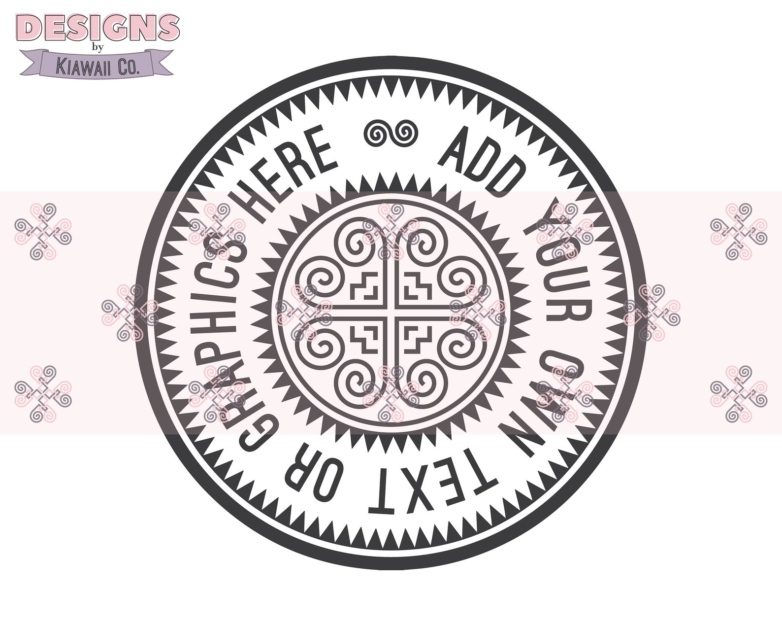 Hmong Design Round Badge/logo Design Hmong SVG Ethnic Motif | Etsy