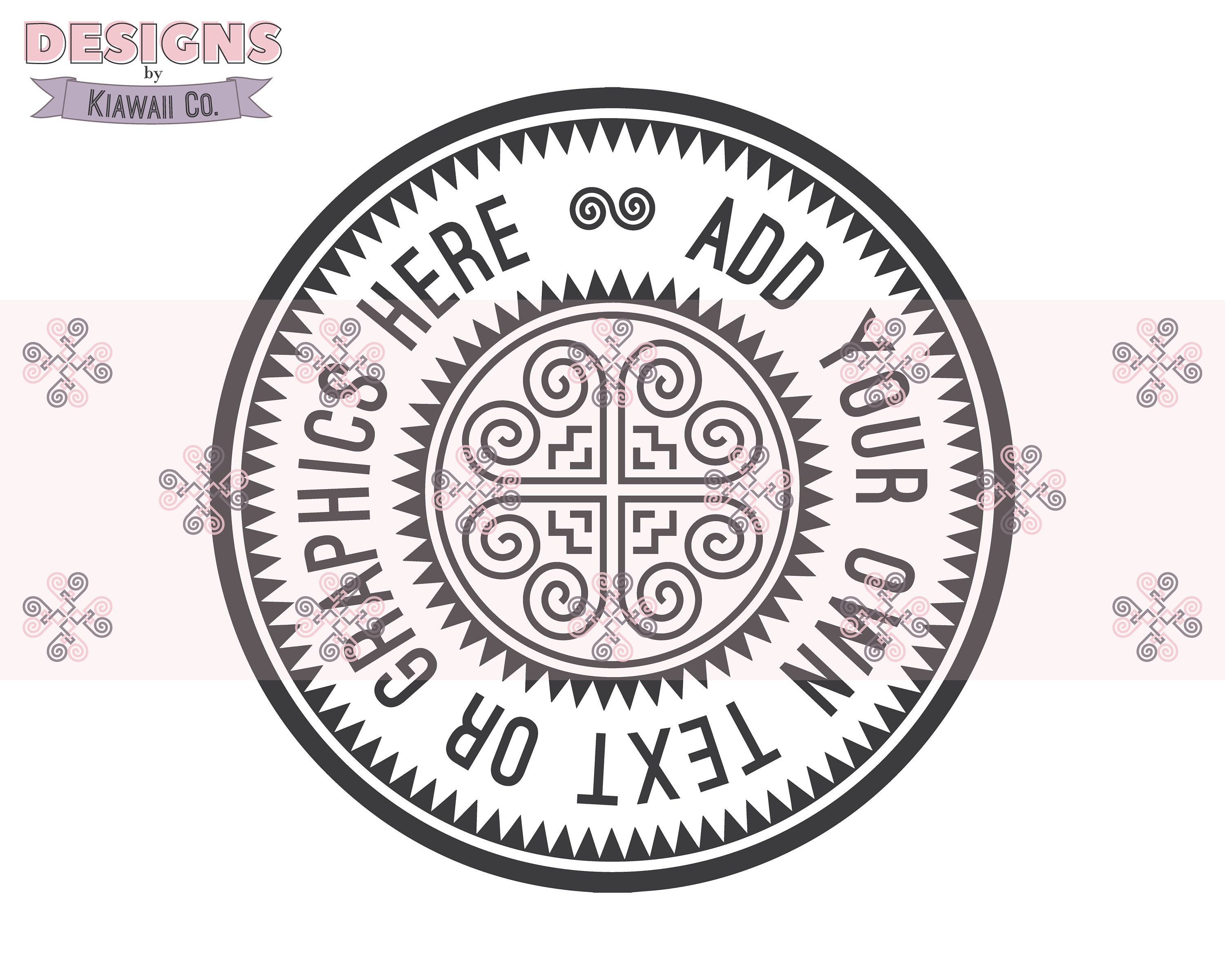 Hmong Design Round Badge/Logo Design Hmong SVG Ethnic Motif | Etsy