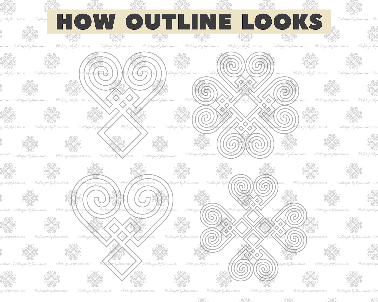 Hmong Heart and Chinese Knot Inspired Design, Hmong Design, Heart Motif ...