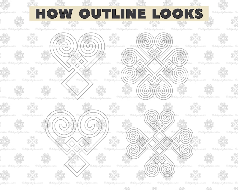 Hmong Heart and Chinese Knot Inspired Design, Hmong Design, Heart Motif ...