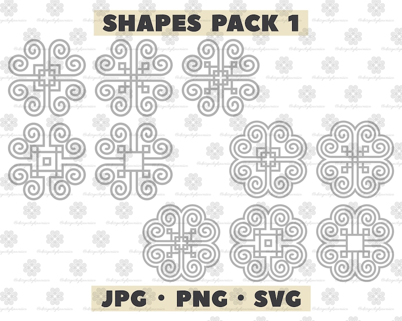 Hmong Design Hmong Heart and Chinese Knot Inspired Hmong | Etsy