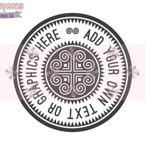Hmong Design, Round Badge/logo Design, Hmong SVG, Ethnic Motif Cut File ...