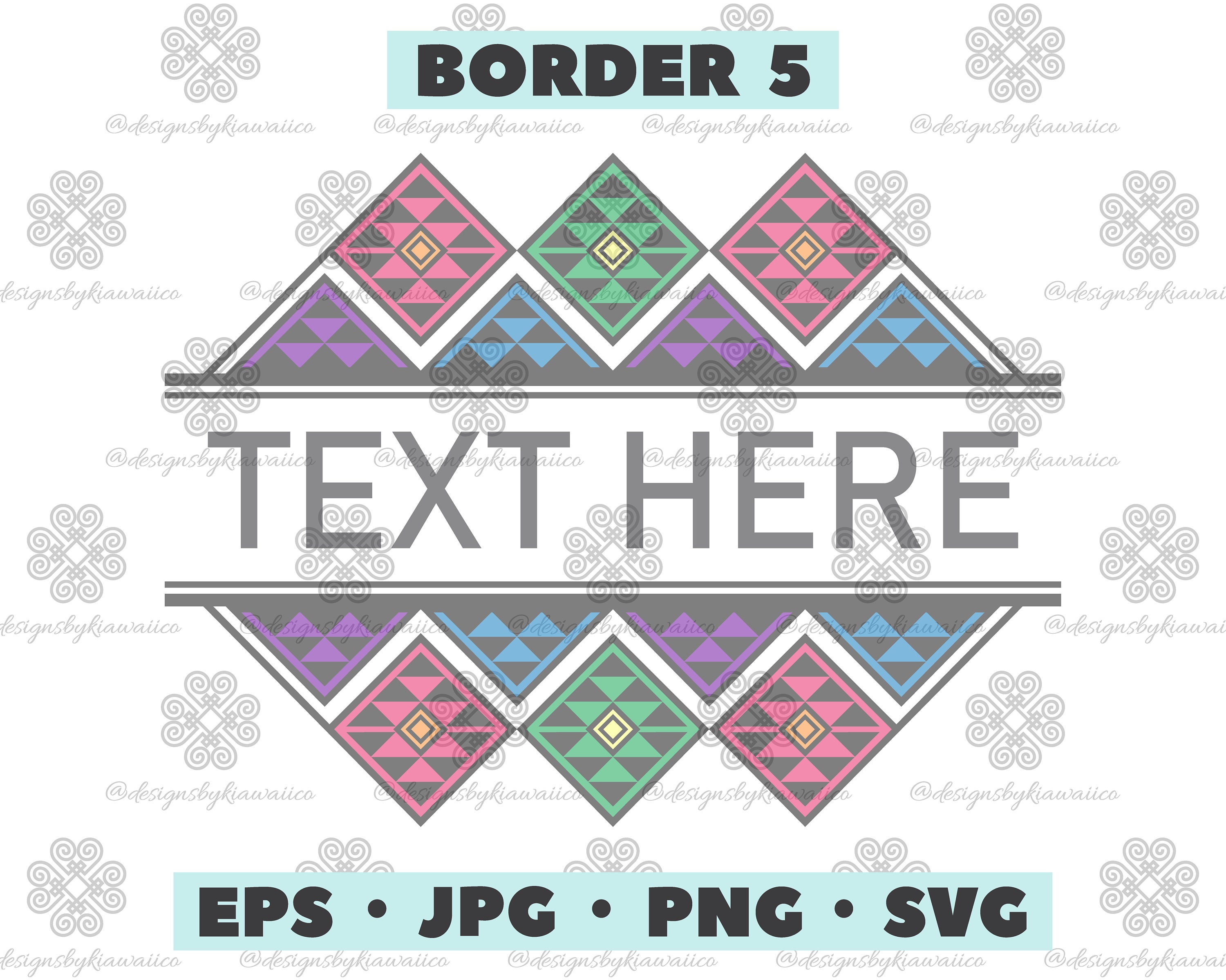 Hmong Design, Border 5, Hmong SVG, Ethnic Border, Cut File, Hmong Motif ...