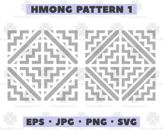 Vector Hmong Border