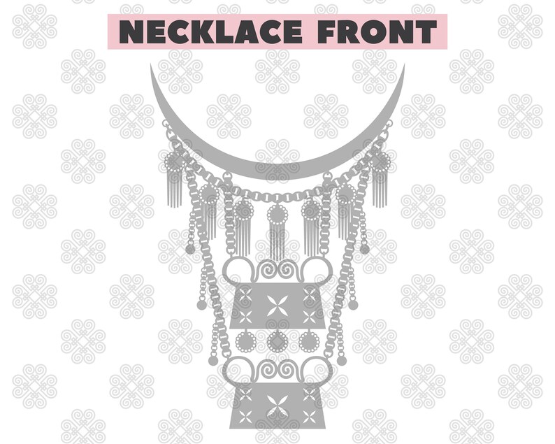 Hmong Design Hmong Xauv Hmong Necklace Hmoob Xauv Cut File - Etsy