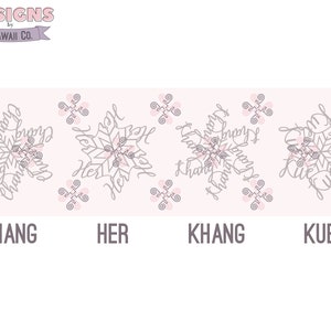 Hmong Design, 12 Hmong Last Names - Snowflake Set, Hmong SVG, Snowflake ...