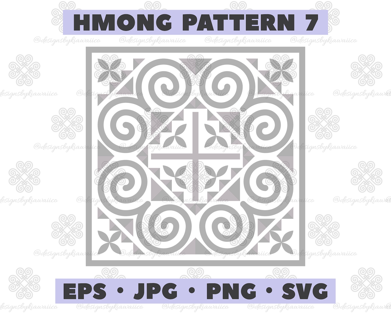 Hmong Design Hmong Pattern 7 Hmong SVG Hmong Ethnic - Etsy