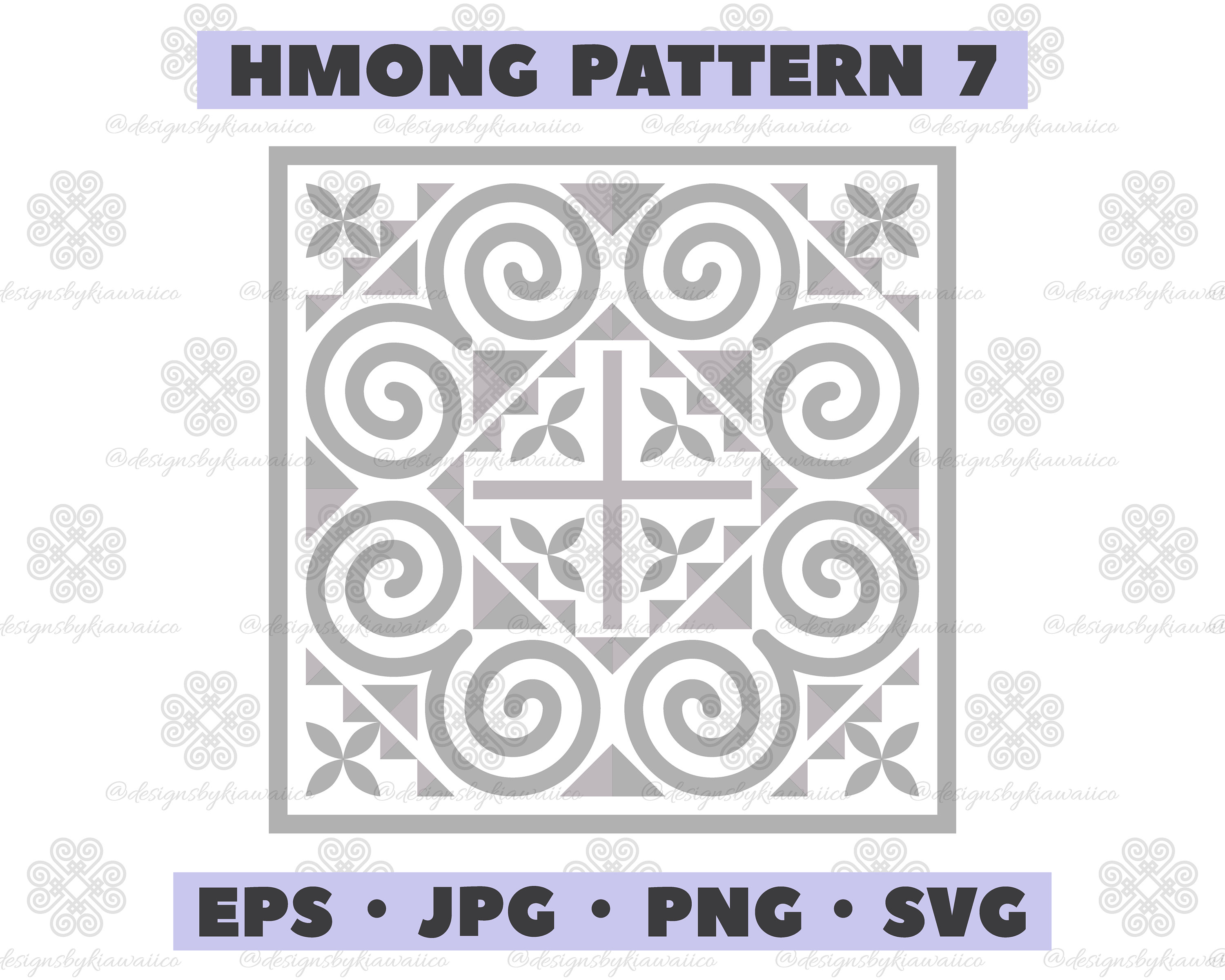 Hmong Design, Hmong Pattern 7, Hmong SVG, Hmong Ethnic Pattern, Hmong ...