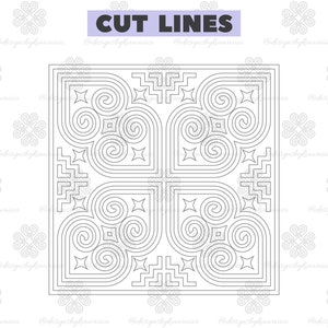 Hmong Design, Hmong Pattern 8, Hmong SVG, Hmong Ethnic Pattern, Hmong ...